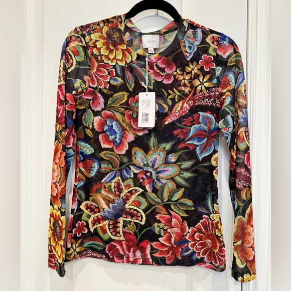Johnny Was | Tops | Johnny Was Natalie Long Sleeve Mesh Tee Antiqua ...